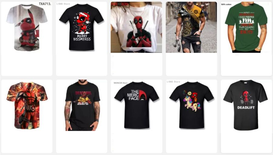 🥇 Camisetas de Deadpool 🥇 - Universo de superhéroes